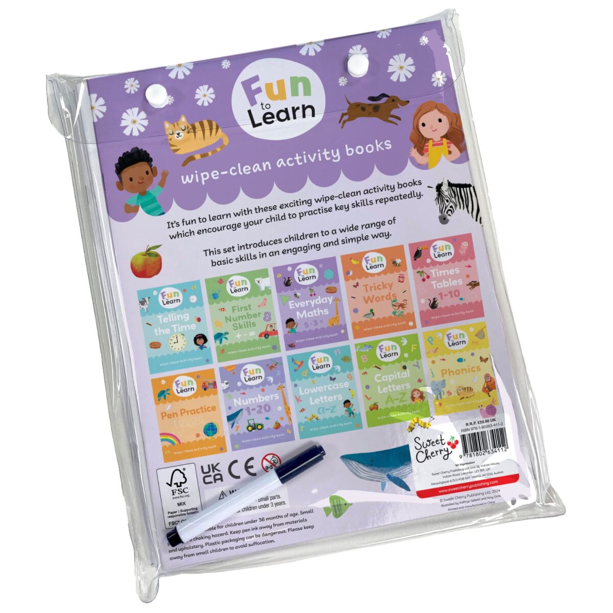 Fun to Learn Wipe Cleans – Sweet Cherry Publishing